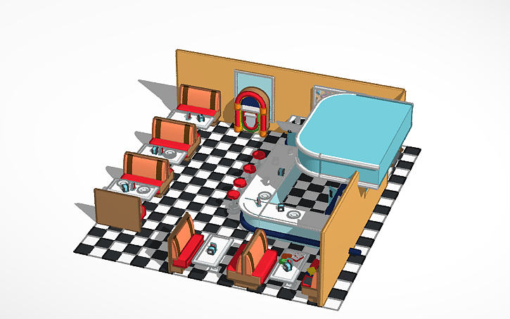 3D design Diner - Tinkercad