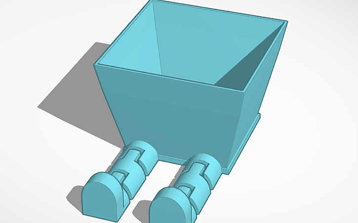 3D design Vase flexible legs - Tinkercad