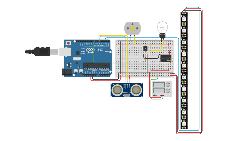 Circuit design EAS ISP - Water Level Control System | Tinkercad