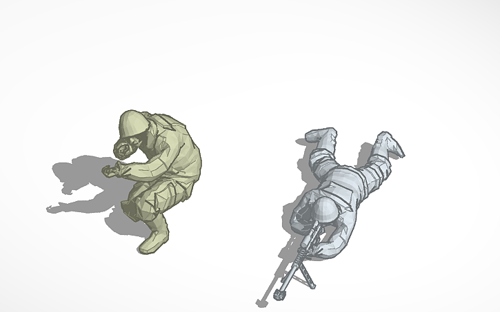 3D design Army Guys - Tinkercad
