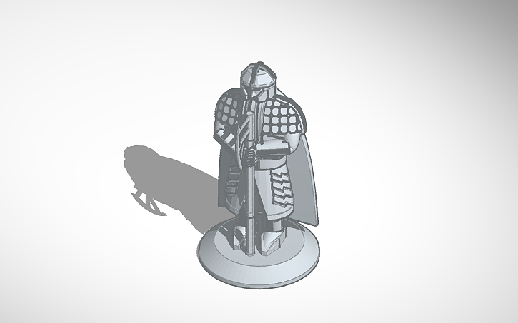 3D design Dwarf of Erebor (interior statue) - Tinkercad