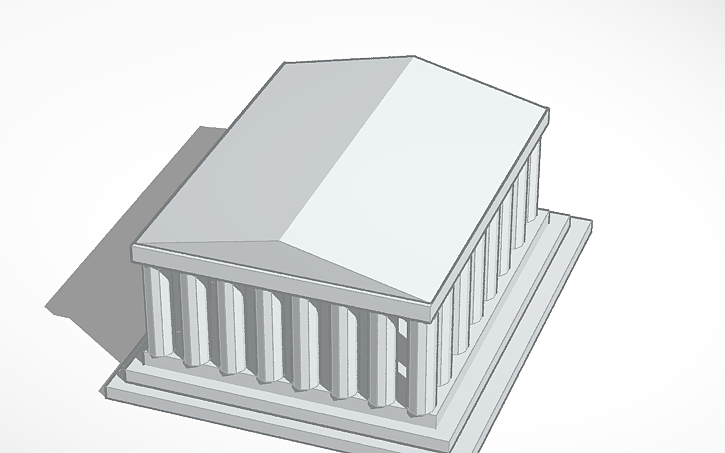 3D design The Parthenon - Tinkercad
