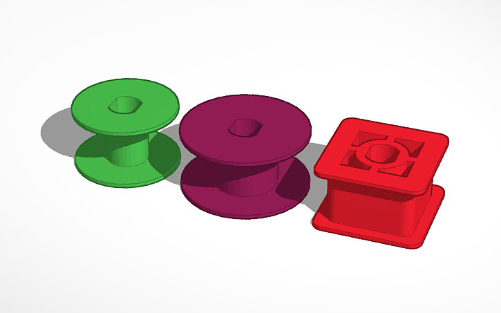 3D design Coil bobbins - Tinkercad