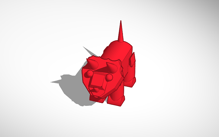 3D design Triceratops | Tinkercad