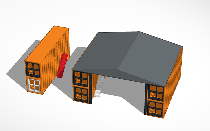 3D design Container Home - Tinkercad