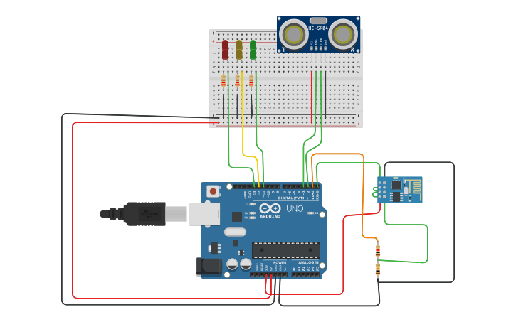 Circuit Design Task 2 Using Wifi Module Tinkercad