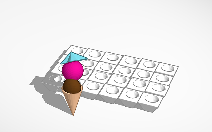 3D design tempat es batu dan es cream by dipta - Tinkercad