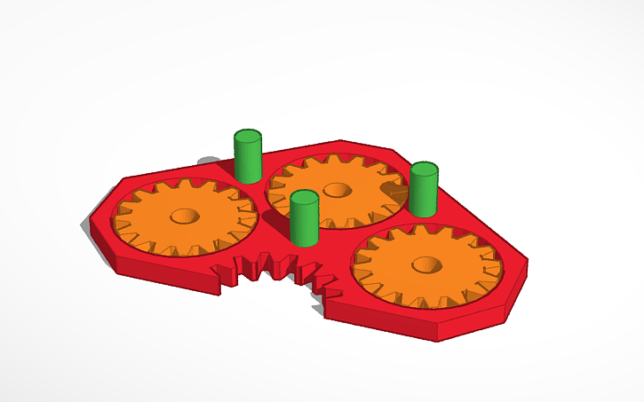 3D design small rotational fun thing - Tinkercad