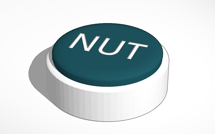 3D design Nut button - Tinkercad