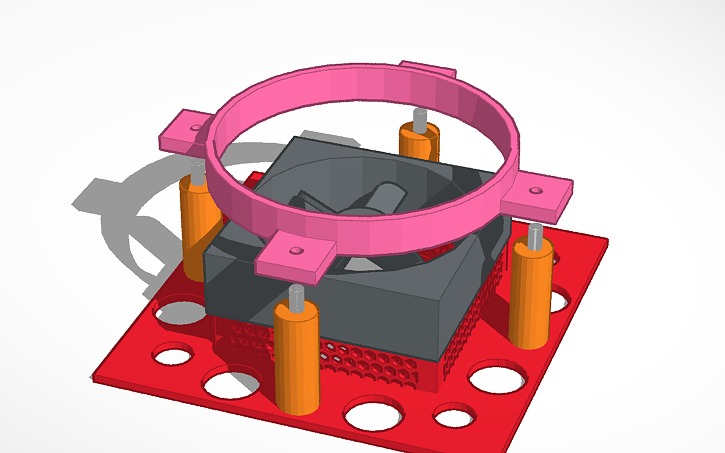 3D design Gridseed Miner Fan-Baseplate | Tinkercad