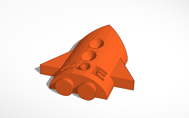 3D design printer ready space ship | Tinkercad