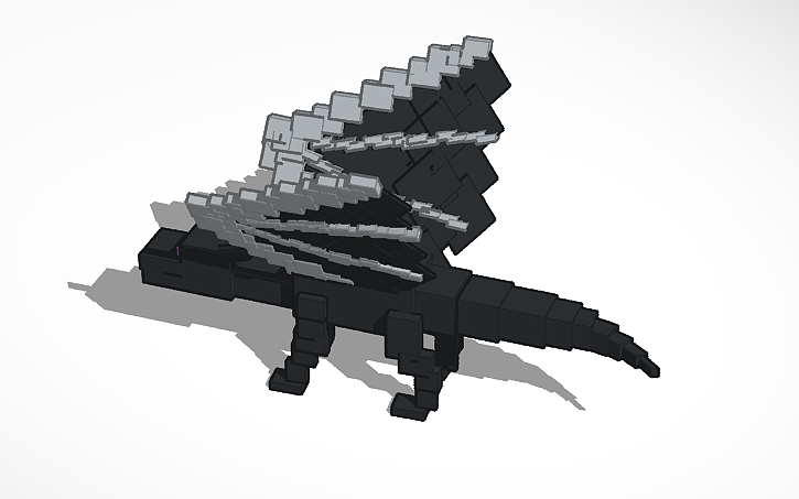 3D design minecraft ender dragon | Tinkercad