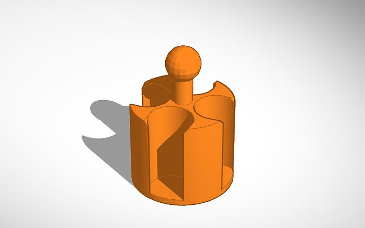 3D design Quarter Coin Holder - Tinkercad