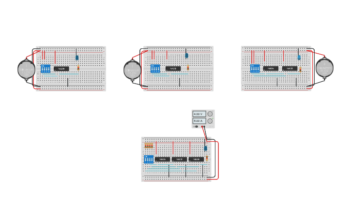 Circuit design SIMPLE LOGIC GATE CIRCUIT - AND OR NOT GATE - Tinkercad
