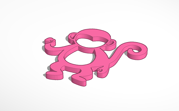 3D design Monkey - Tinkercad