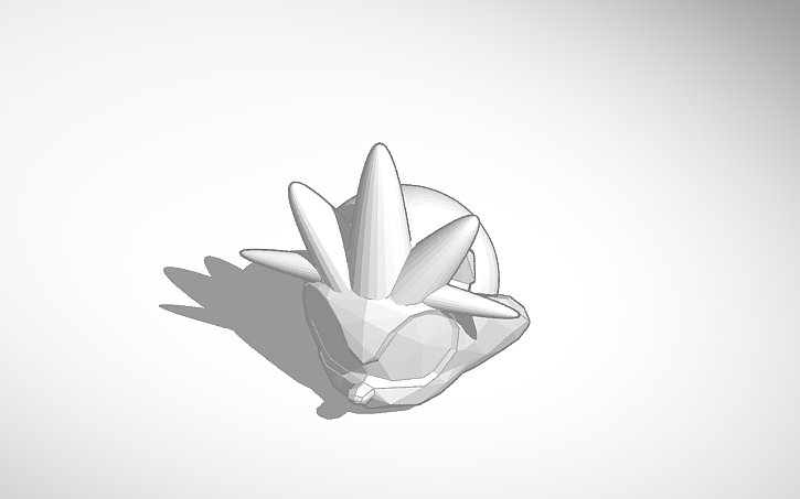 3D design Lego Silver The Hedgehog head | Tinkercad