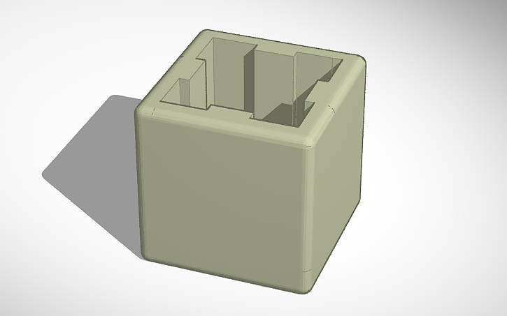 3D design 2020 endcap - Tinkercad