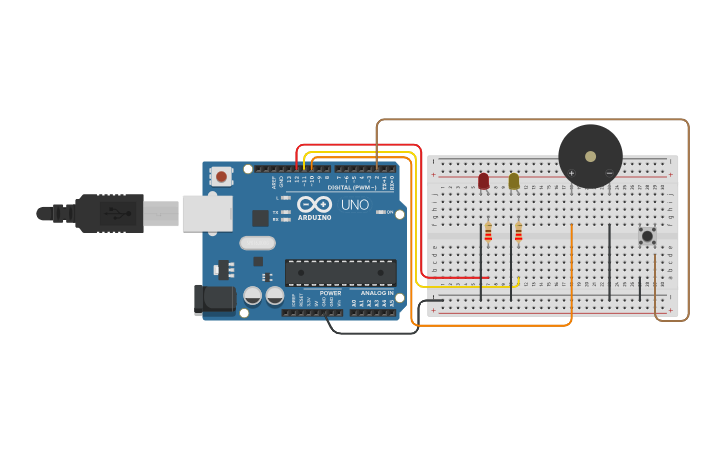 Circuit design Pisca led2 - Tinkercad