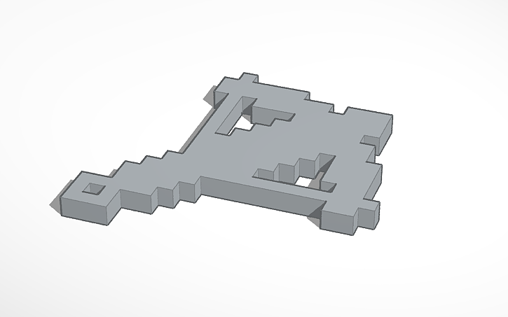 3D design Minecraft Armbrust | Tinkercad