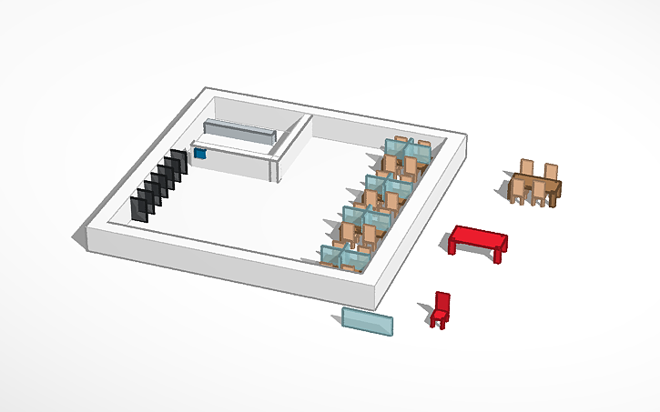 3D design cafeteria-deli 3d diagram(?) | Tinkercad
