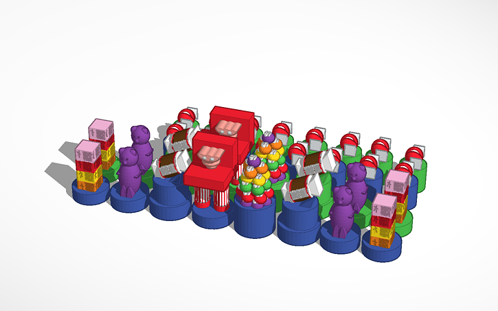 3D design Candy Chess Pieces | Tinkercad
