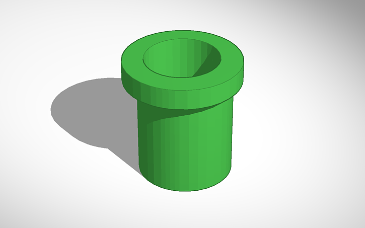 3D design mario tube - Tinkercad