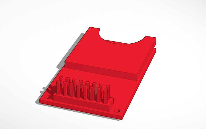 3D design SD Card Module - Tinkercad