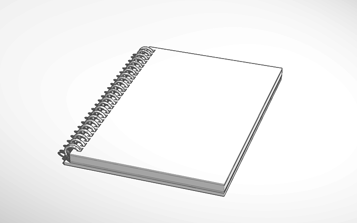 3D design Notepad & Pencil - Tinkercad