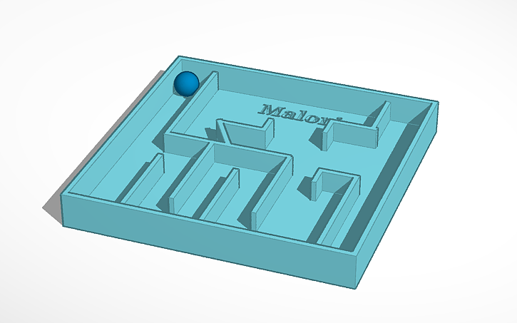 3D design Ball Maze - Tinkercad