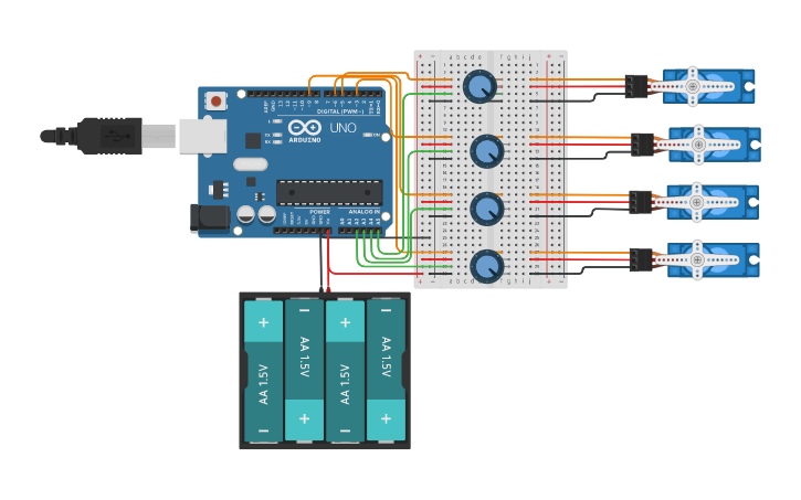 Circuit design servo placa Omar | Tinkercad