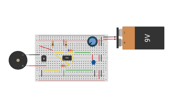 Circuit design Amplificador de Sonido - Tinkercad