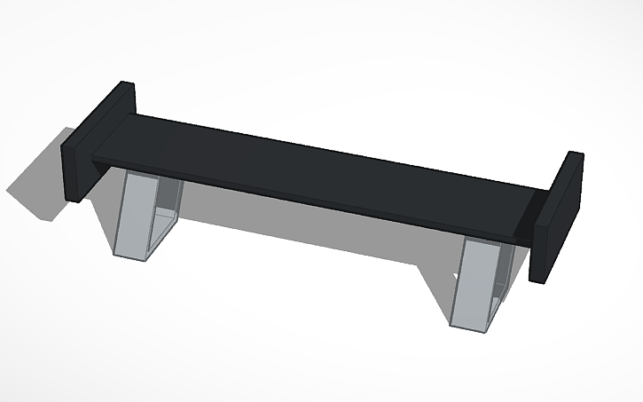 3D design Rear spoiler - Tinkercad