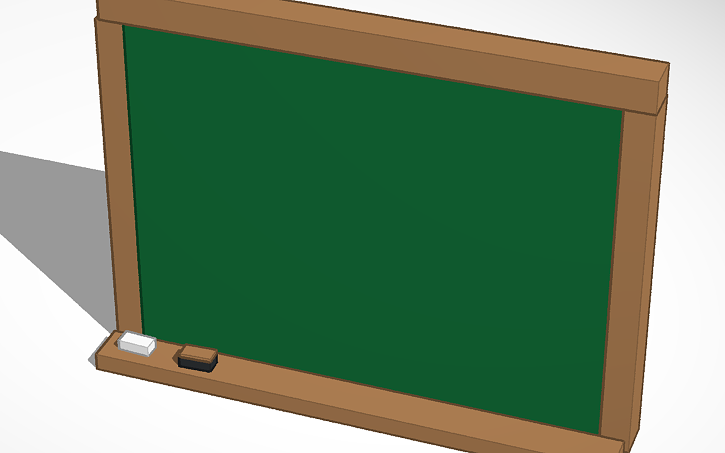 3D design chalk bord - Tinkercad