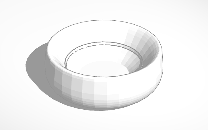 3D design bowl - Tinkercad