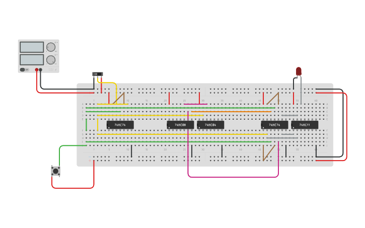 Circuit design 101 detector - Tinkercad