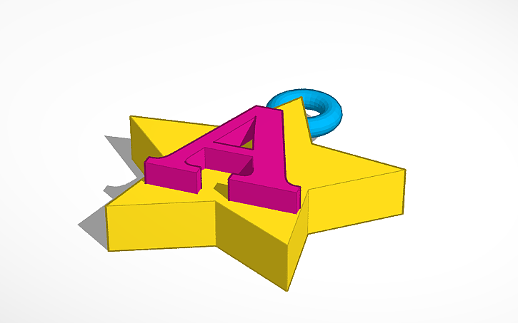 3D design A keychain - Tinkercad