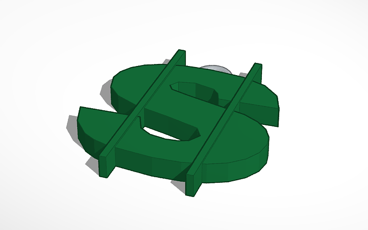 3D design Cash Sign | Tinkercad