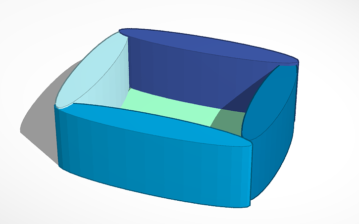3D design Blue Box - Tinkercad
