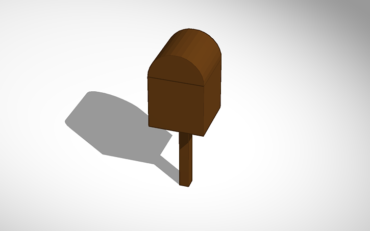 3D design mailbox - Tinkercad