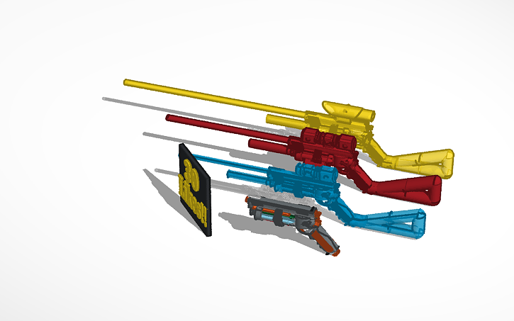 3D design RWBY Dust Revolver(Normal, Pap'd, Super Punched, and Hyper ...