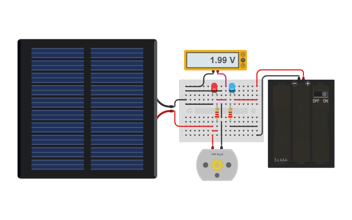 Circuit design Solar Cell - Tinkercad