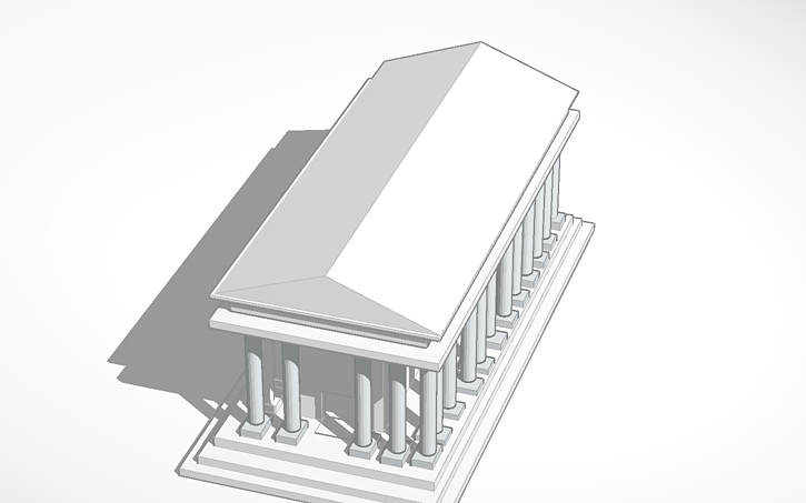 3D design GREEK ARCHITECTURE - Tinkercad