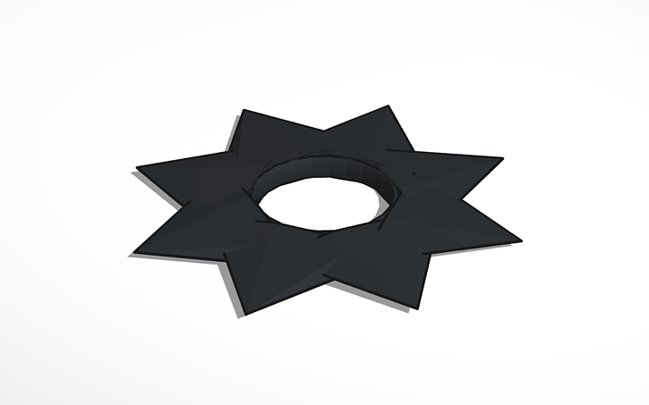 3D design Ninja Star - Tinkercad