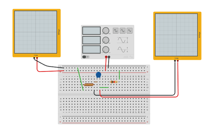 Circuit design rlc - Tinkercad