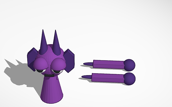 3D design Durple+arms (sprunki) 😈😒 - Tinkercad