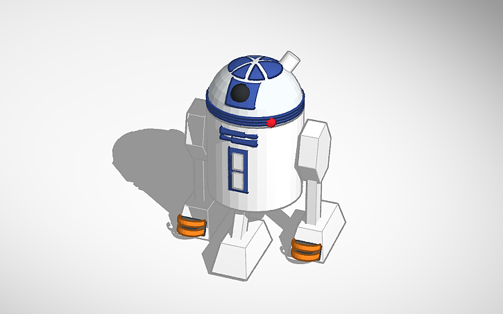 3D design R2D2 из STAR WARS - Tinkercad