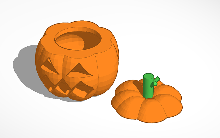 3D design Halloween Pumpkin - Tinkercad