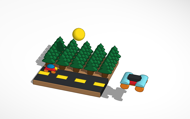 3D design Road - Tinkercad