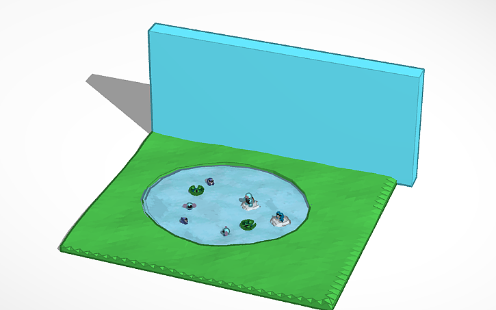 3D design Pokemon Pond - Tinkercad