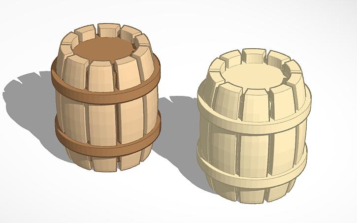 3D design Barrel - Tinkercad